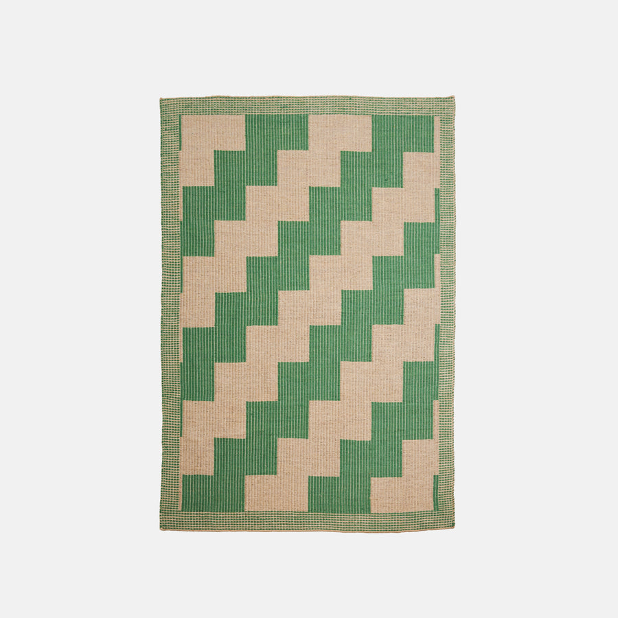 Invert Jute and Wool Rug - Zz Green – Matias Moellenbach