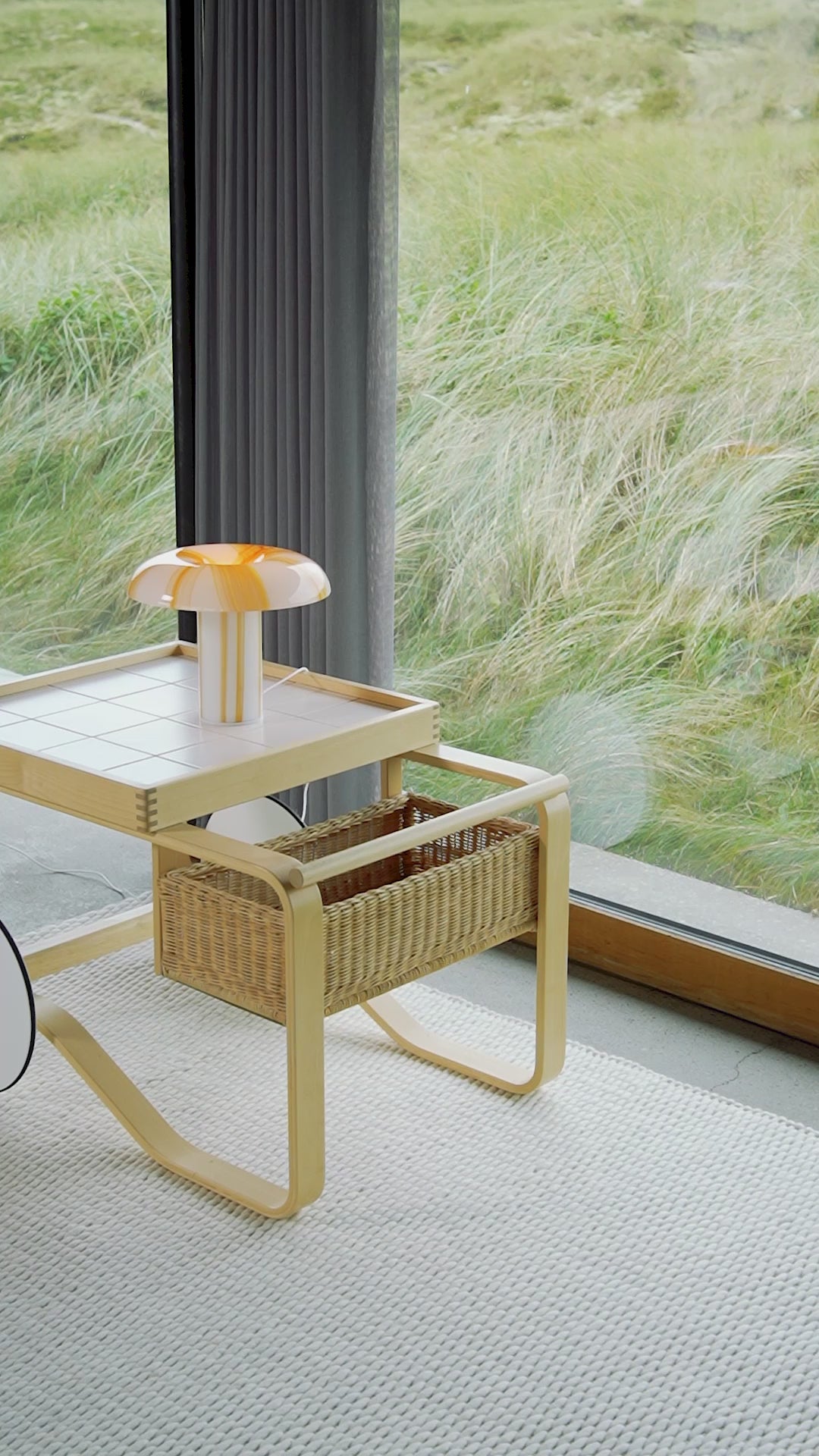 Glass Lamp - Amber Stripes – Matias Moellenbach
