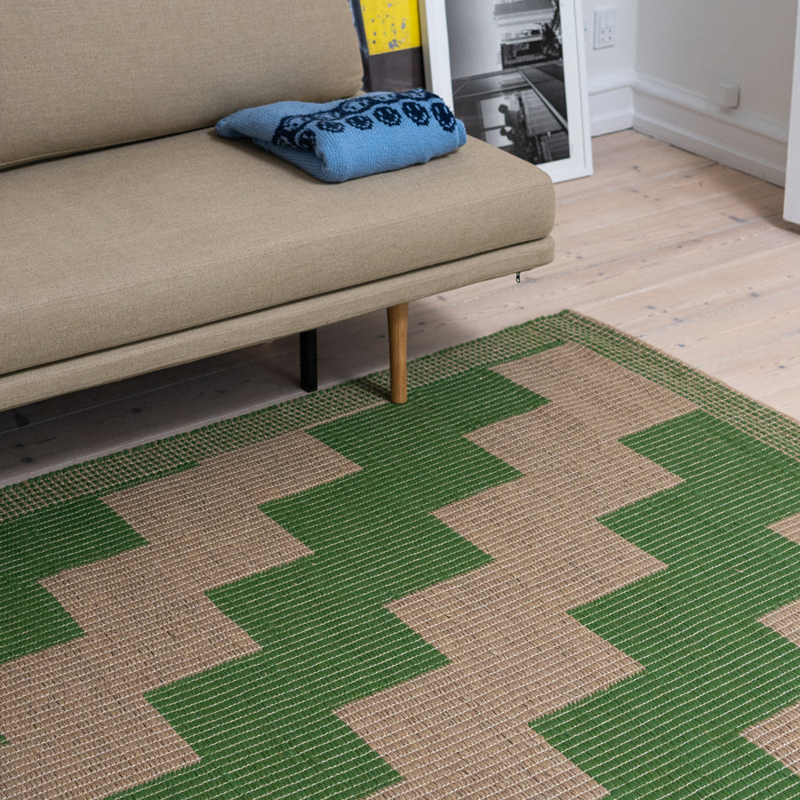 Invert Jute and Wool Rug - Zz Green – Matias Moellenbach